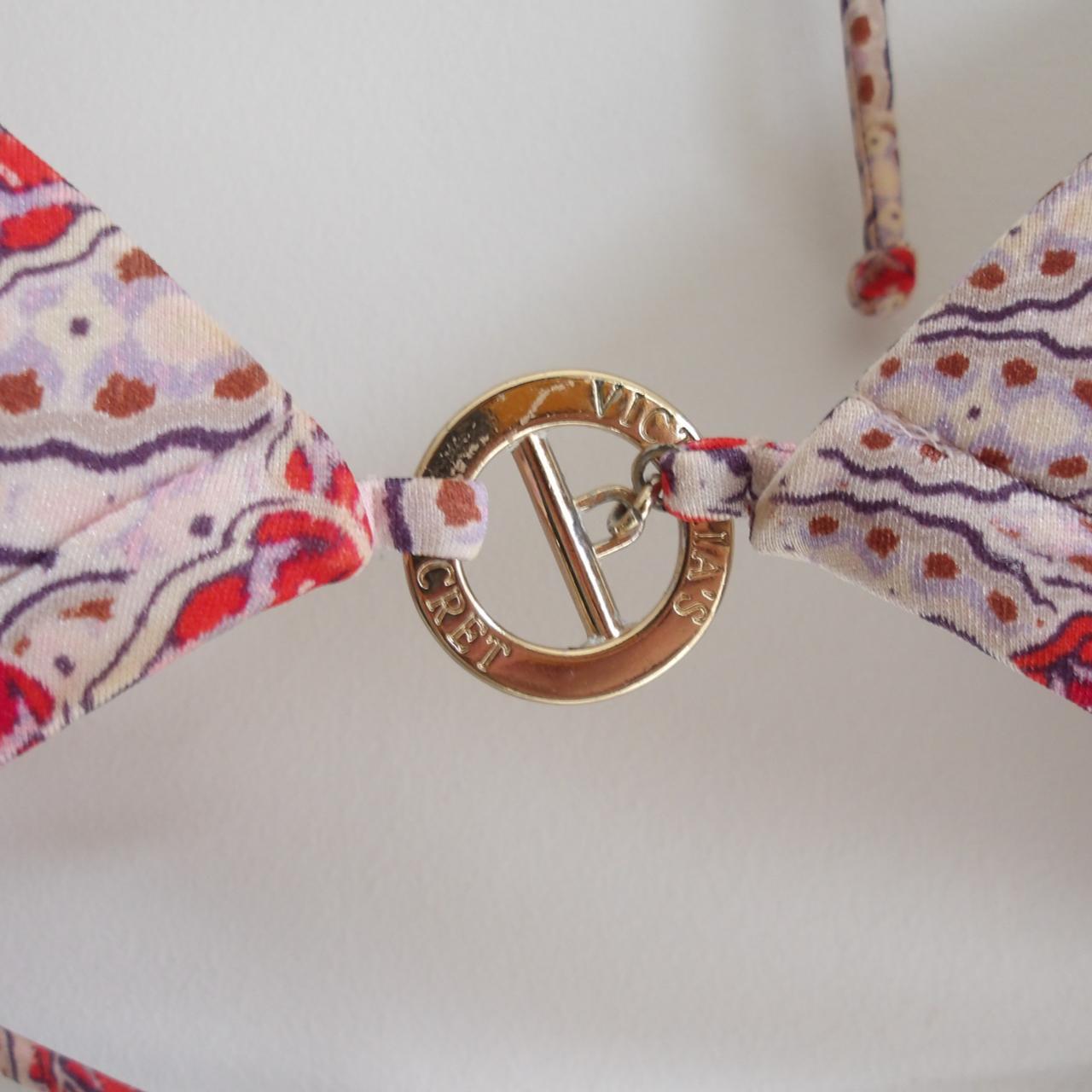 Pink Flowers Victoria's Secret Triangle Top 🦋please... - Depop