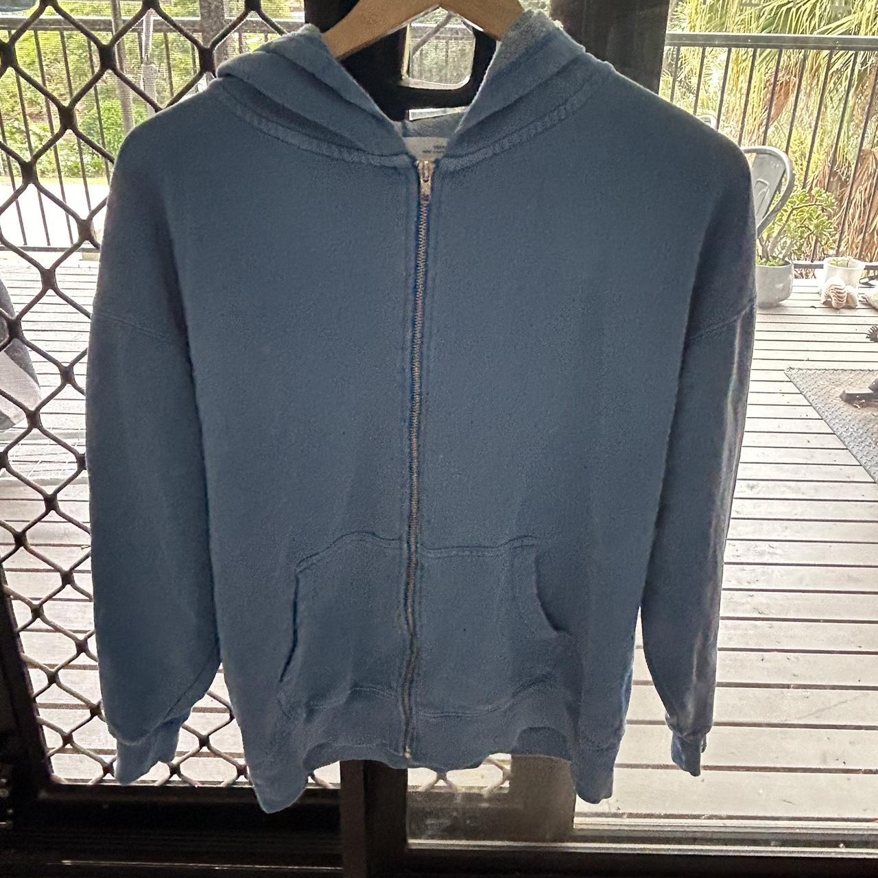 Blue Supre zip up hoodie. Worn a couple times. I’m... - Depop