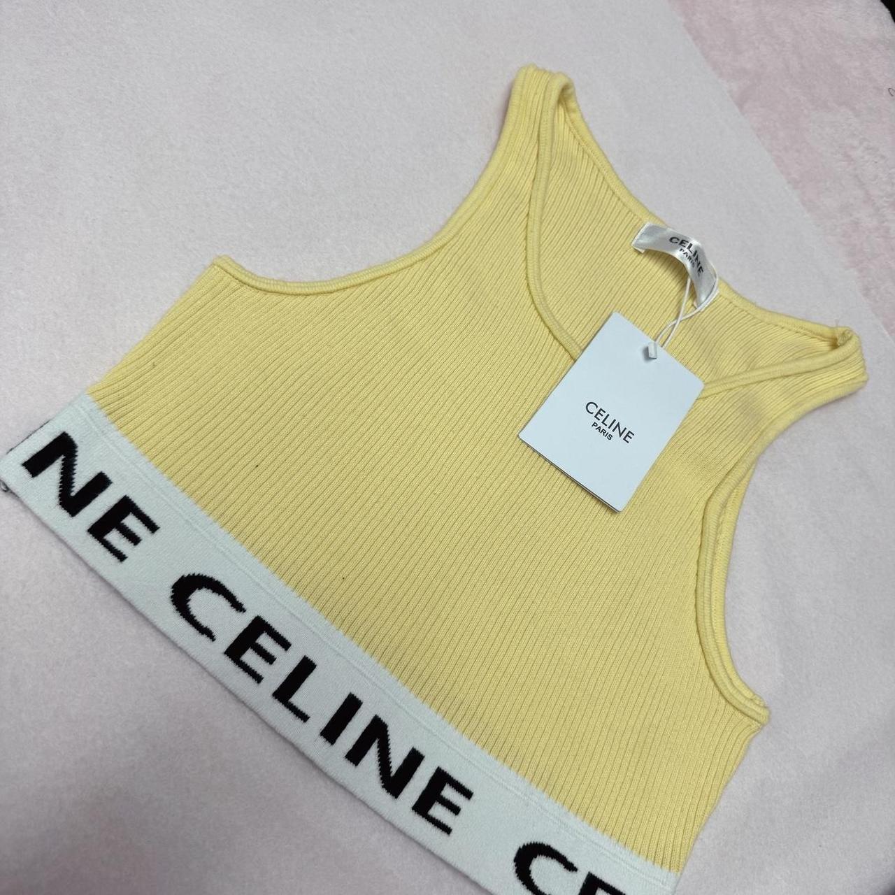 Celine crop top Brand new with tag #celine - Depop
