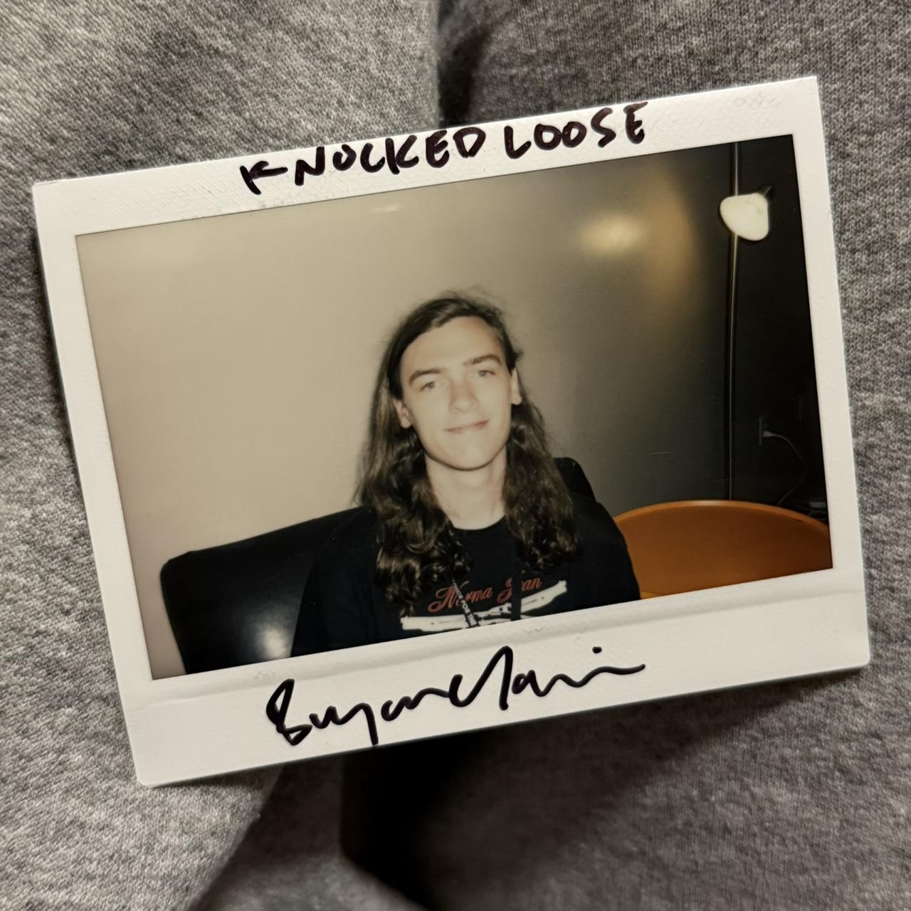 signed polaroid of bryan garris from knocked loose... - Depop