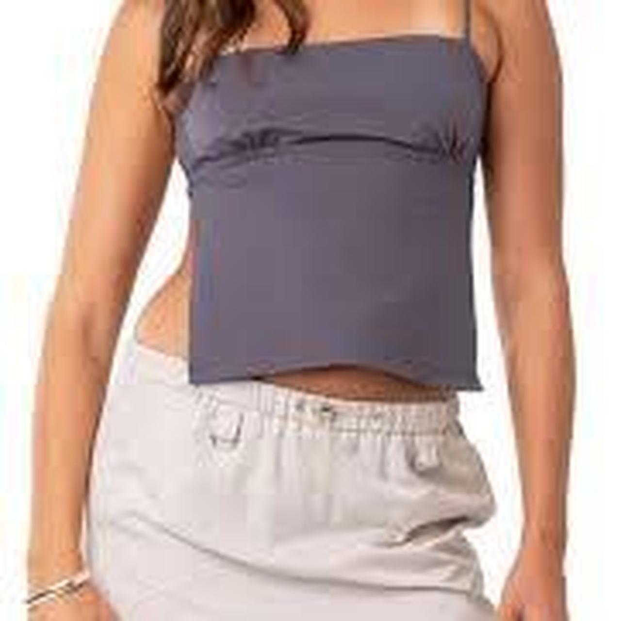 Edikted grey backless top size xs - Depop