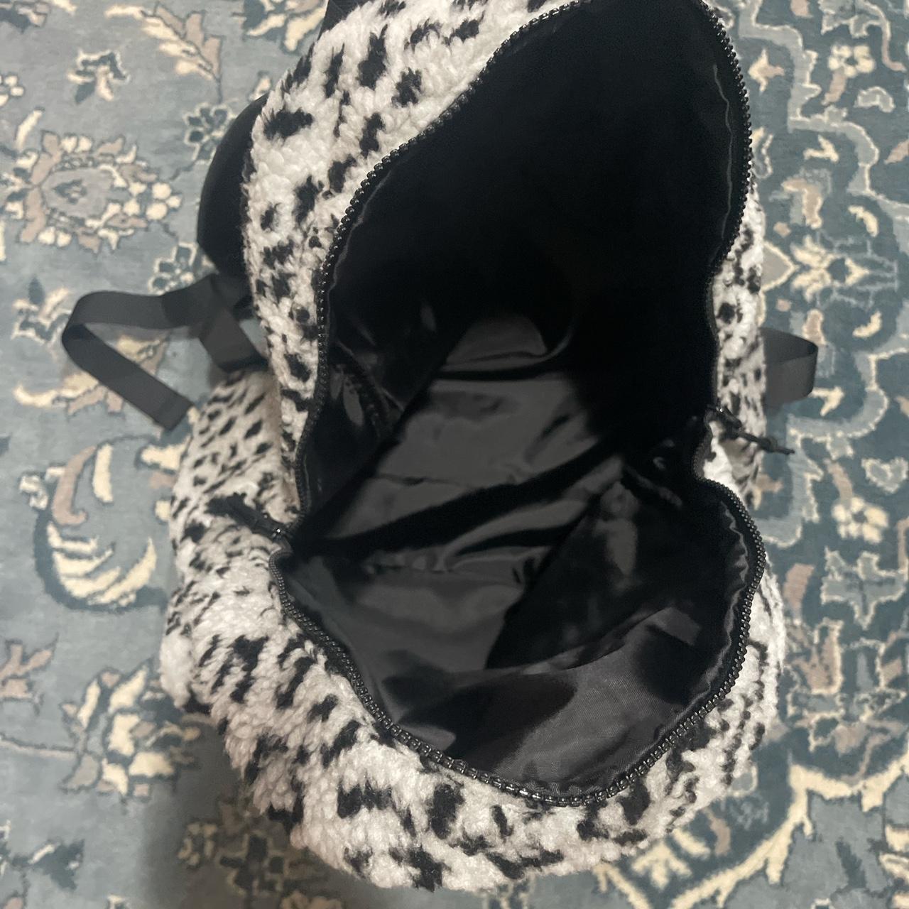 Supreme Leopard Fleece Backpack ‘White’ Rare Bag... | Depop