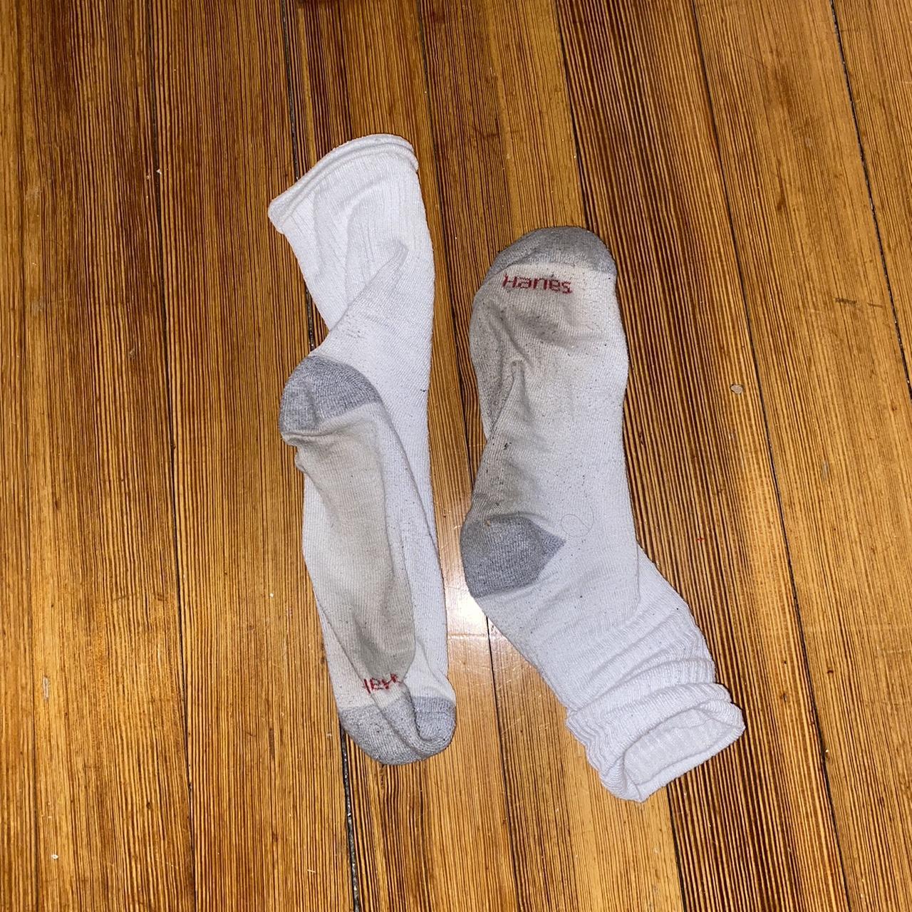 White socks (HEAVILY USED 🐽💦) - Depop