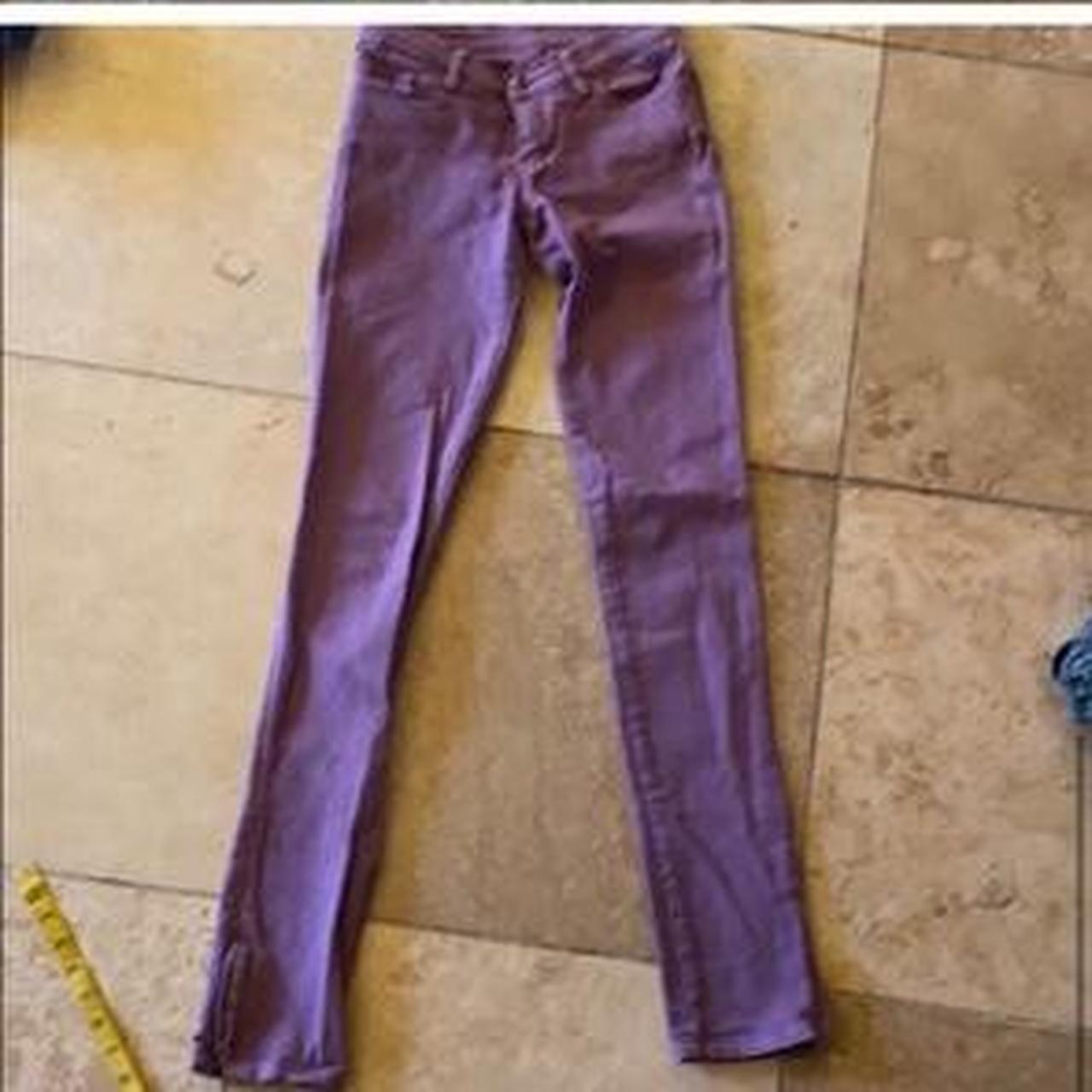 Ksubi Tsubi Purple Skinny Jeans Zipper Ankle in like... - Depop