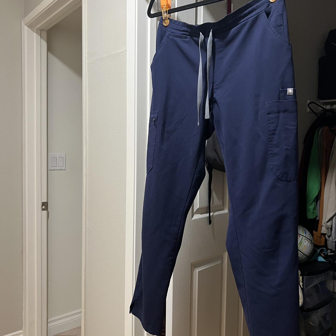 Figs Scrub Pants Tactical Medium Dark Blue... - Depop