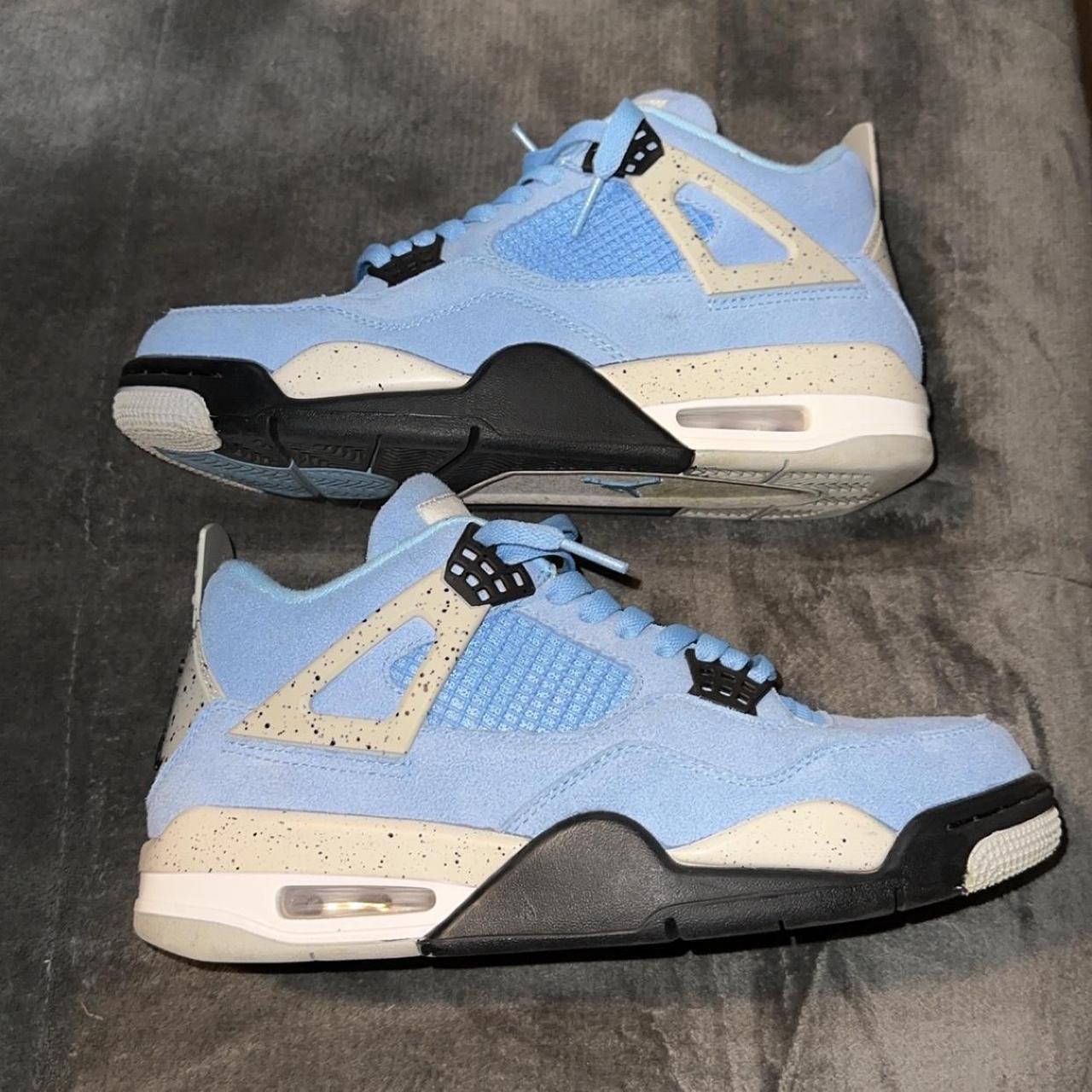 Unc Jordan 4 used worn twice in great condition - Depop