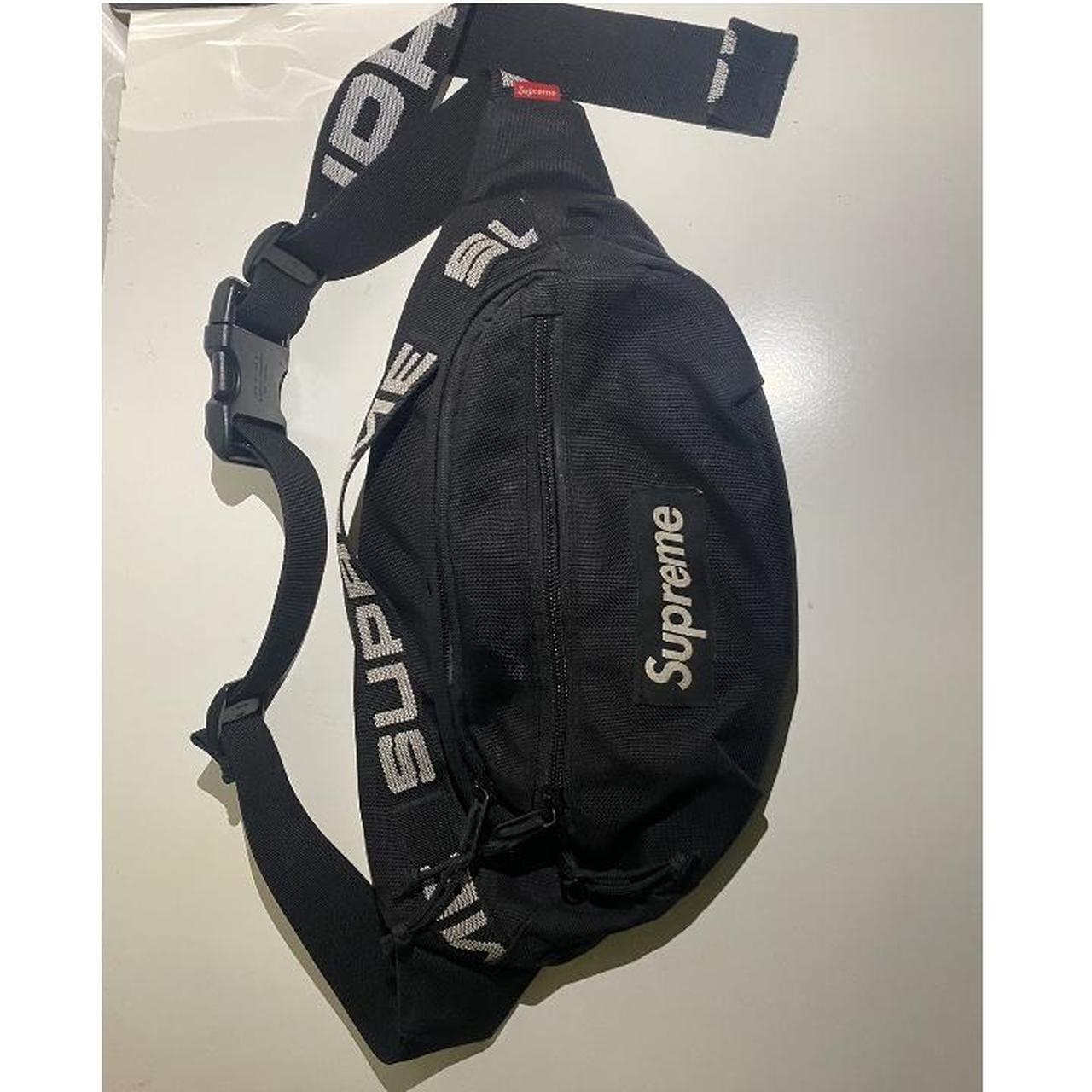Supreme waist bag ss18 black Comes with supreme... - Depop