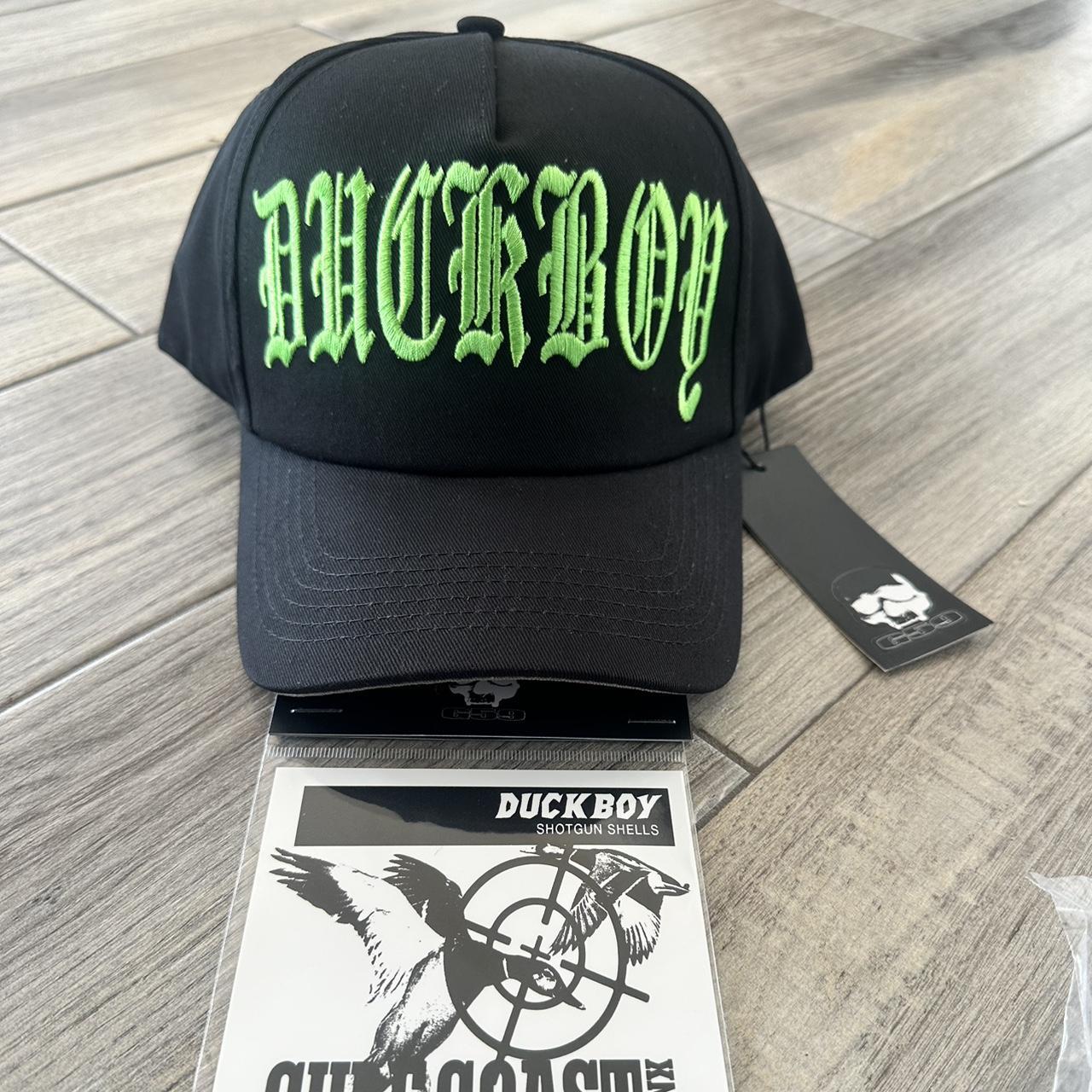 DUCKBOY GREEN EMBROIDERY LOGO HAT Size: OS... | Depop