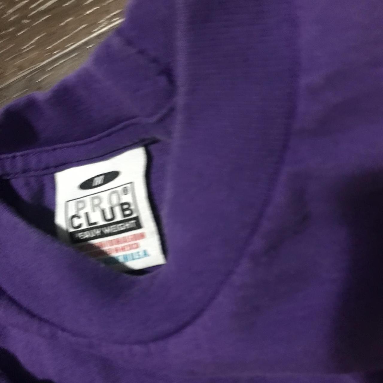 Purple pro club used once really good basic shirt... - Depop