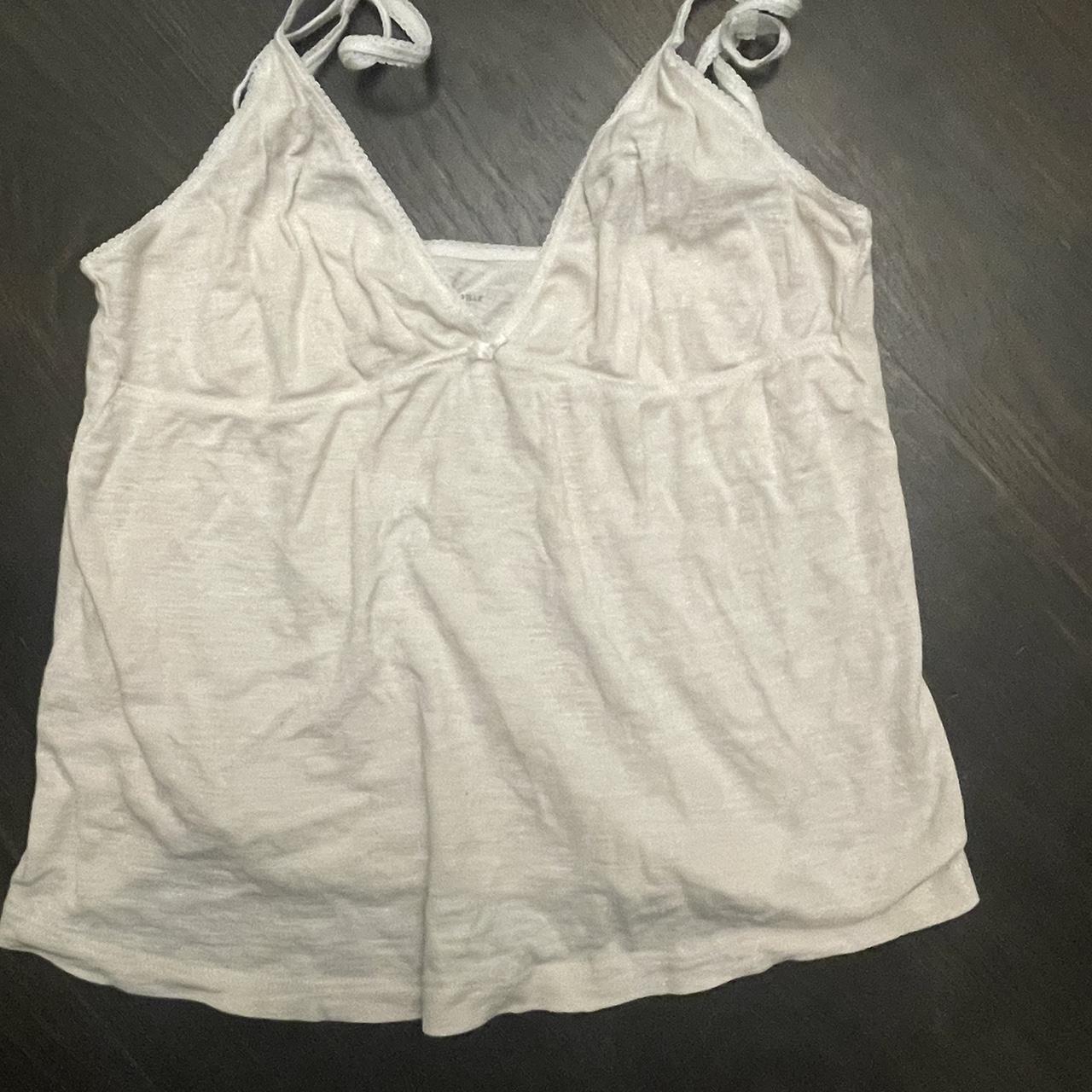 baby pink brandy tank top with lace detailing #lace - Depop