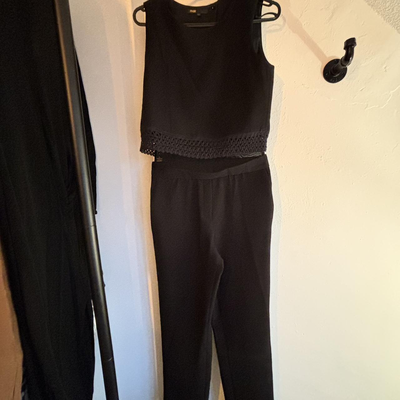 Maje jumpsuit with sheer body - Depop