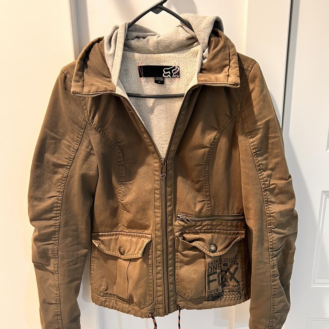 Vintage fox jacket Size XS in men’s fits woman’s in... - Depop