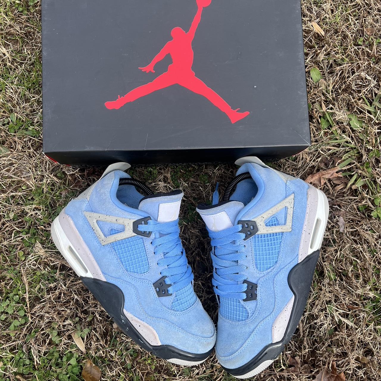 unc Jordan 4 size 6.5 8/10 condo replacement box... - Depop