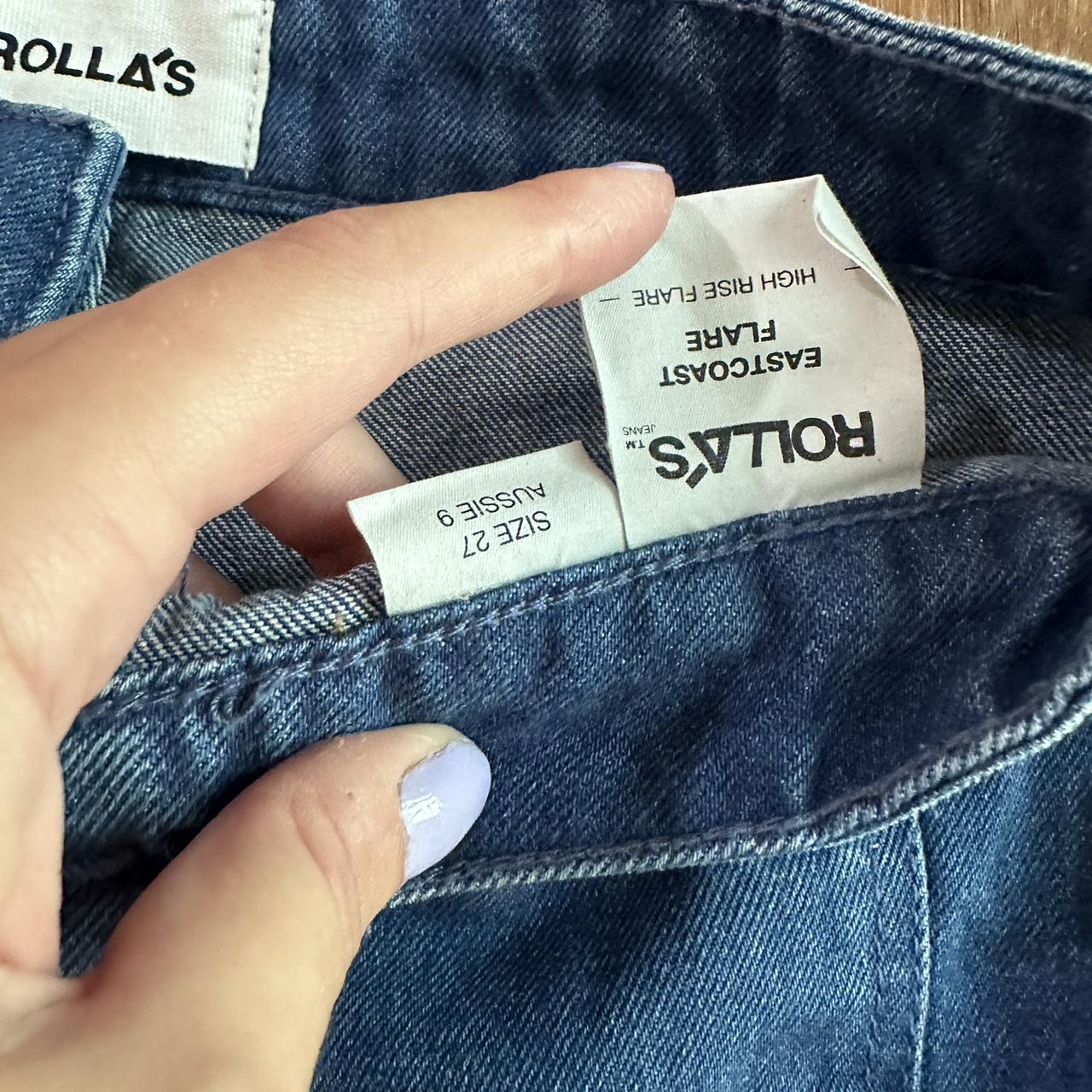 Rollas flares Super rare Size 27 Barely worn Front... - Depop