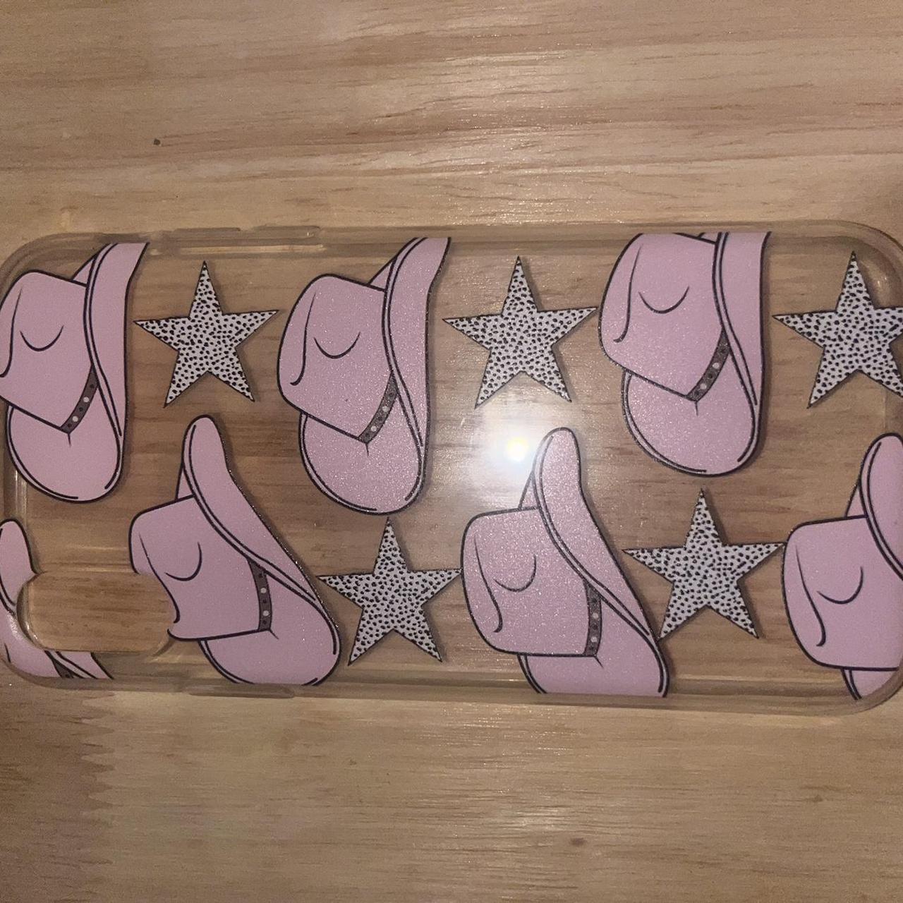 pink cowboy hat phone case for iphone xs - Depop