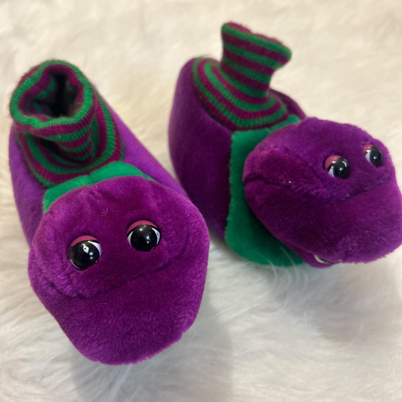 Vtg 90s Deadstock Barney Kids Toddler Purple... - Depop