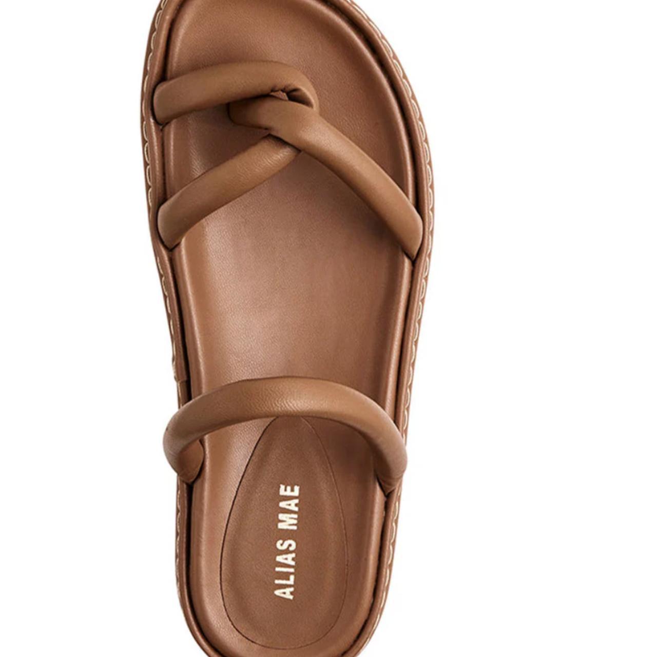 Alias Mae Shelby Pecan Tan Sandals size... - Depop