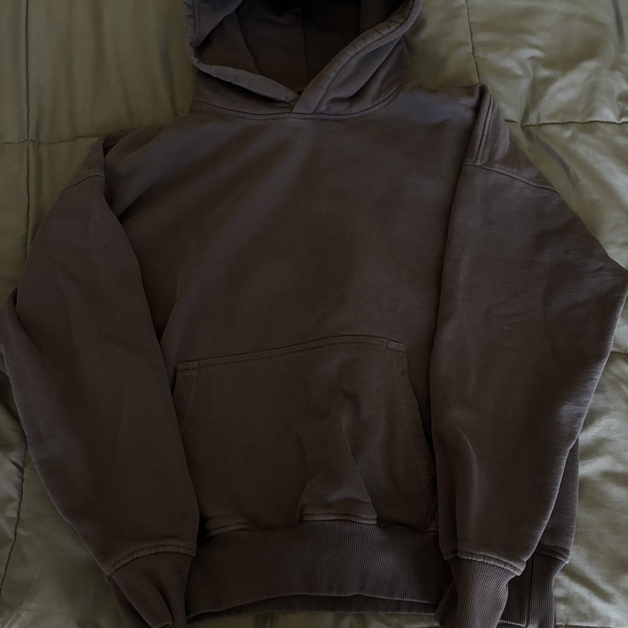 Hours Men's Hoodie - Brown/Grey - L – Hours Blank Hoo… - Gem