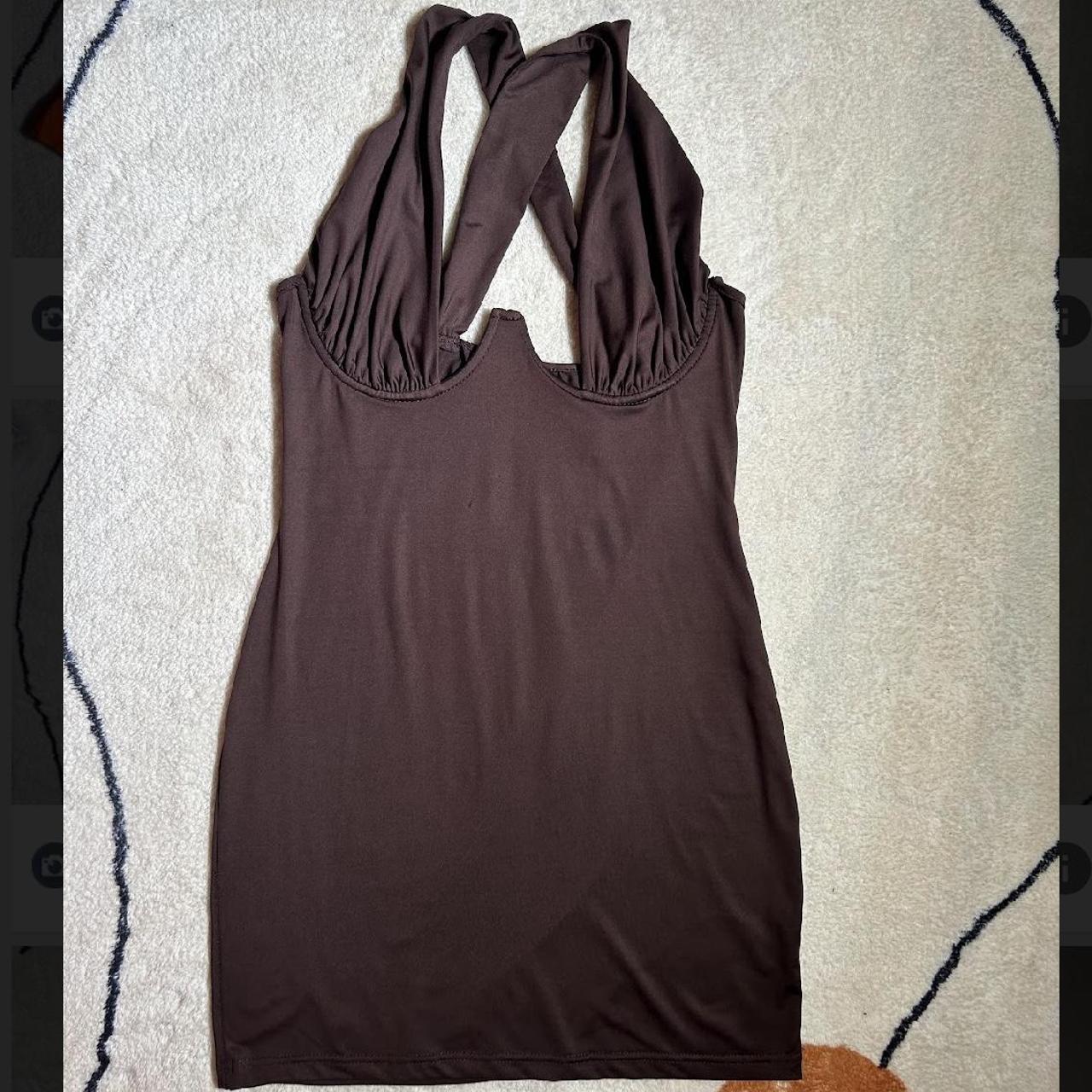 Super flattering body hugging dress! Has built in... - Depop