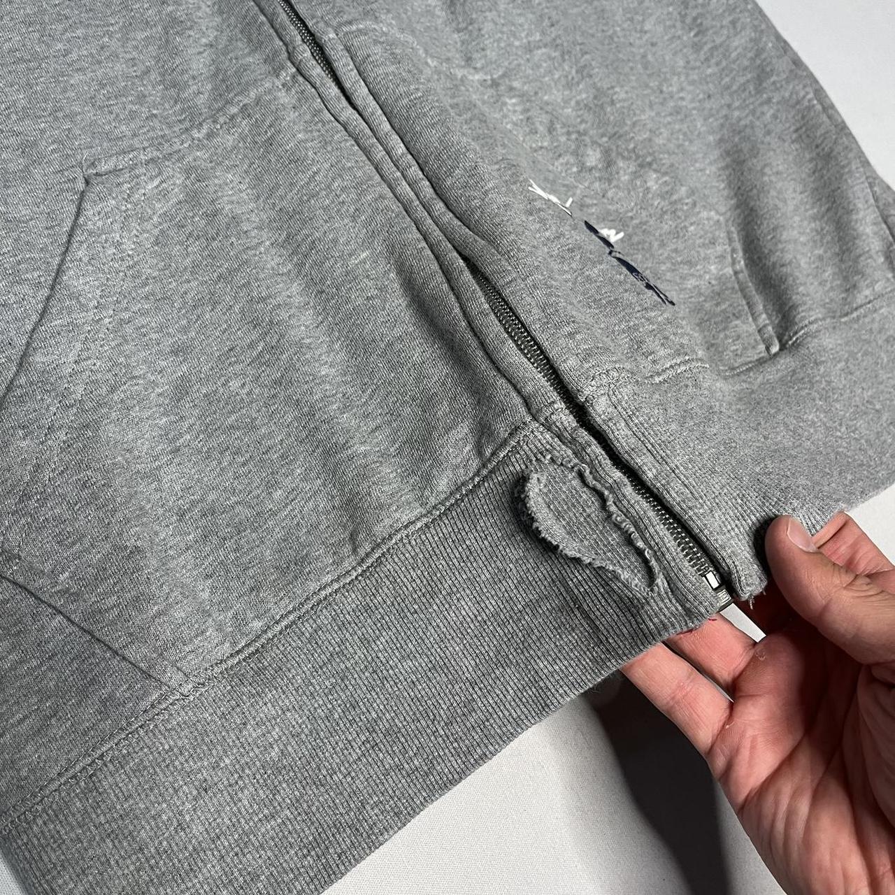 Grey / Black / White Ecko Unltd. Zip-Up Embroidered... - Depop