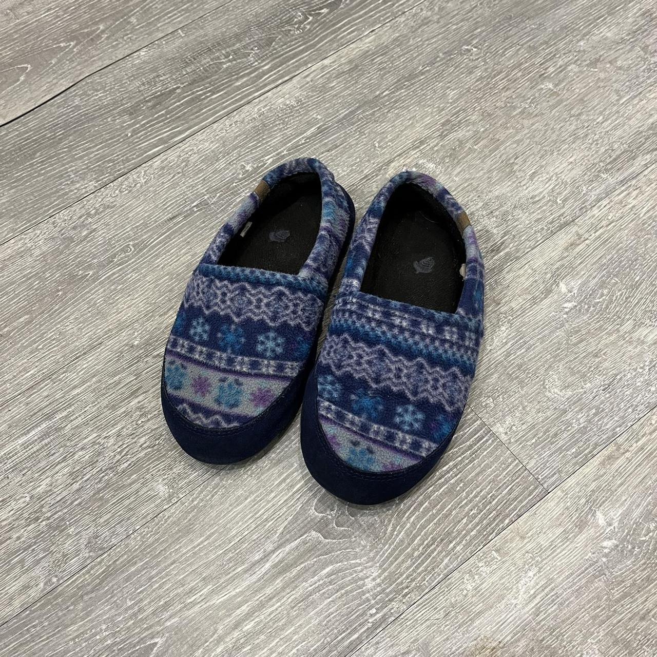 Purple / Blue Acorn Aztec Pattern / Style Fuzzy... - Depop