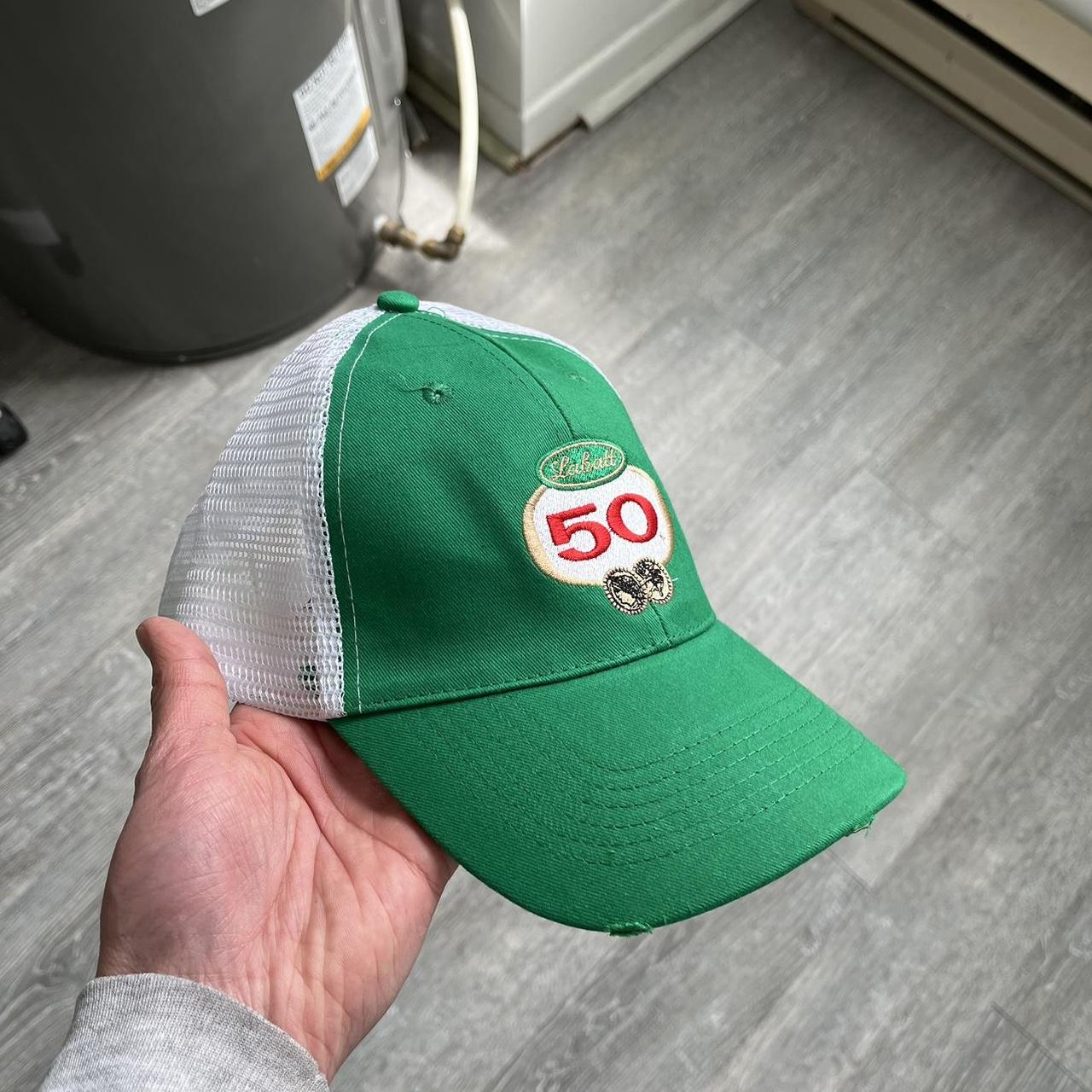 Green / White Labatt 50 Beer Embroidered /... | Depop