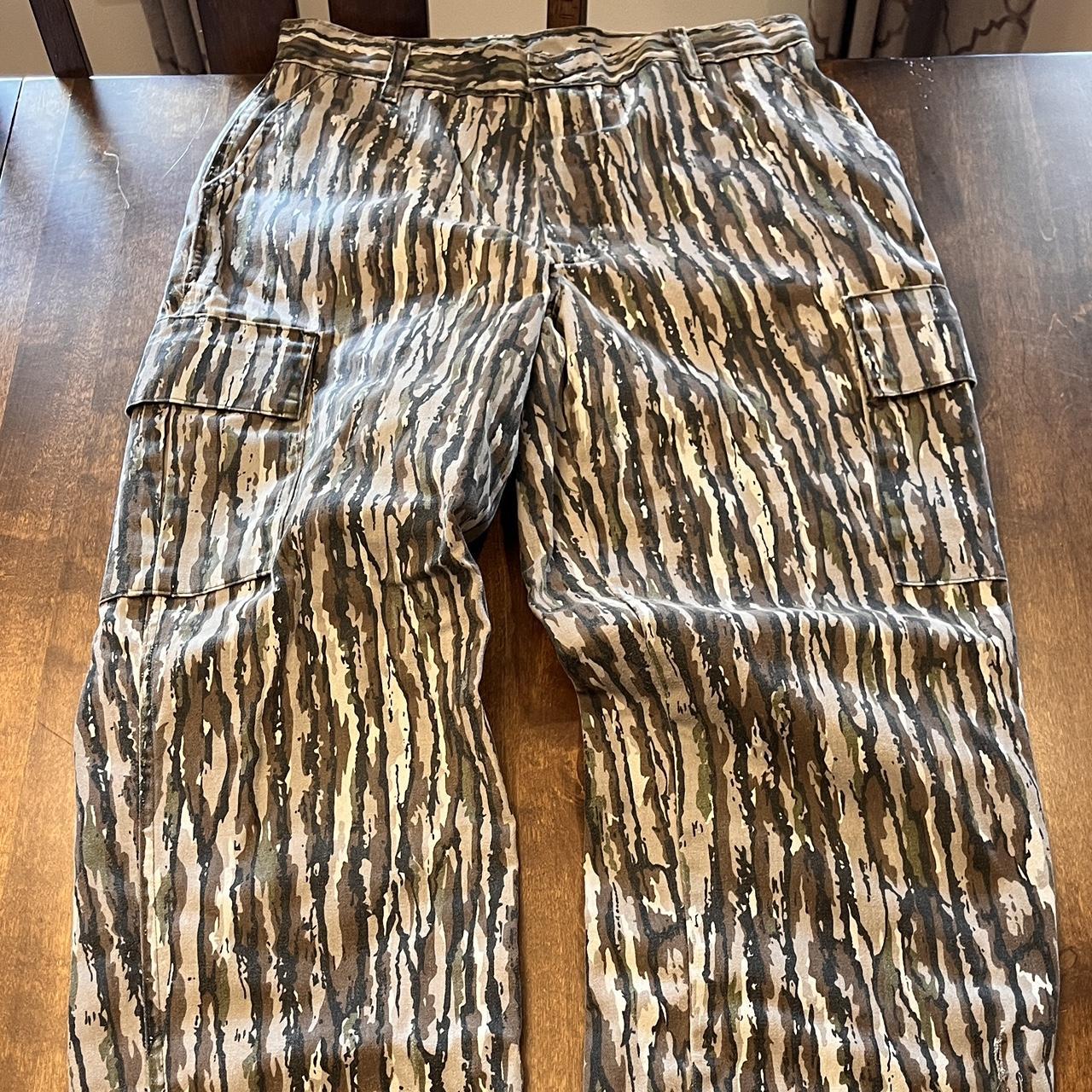 Camo real tree cargo pants with adjustable waist,... | Depop