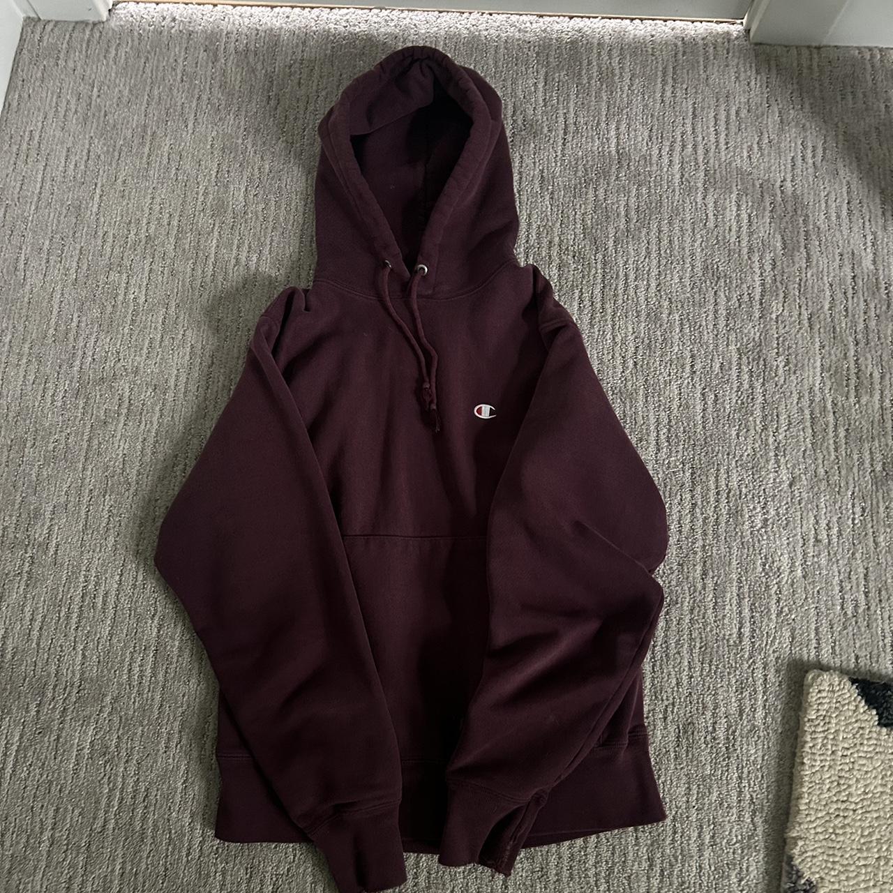 Champion Reverse Weave Maroon Hoodie Only worn a few... - Depop
