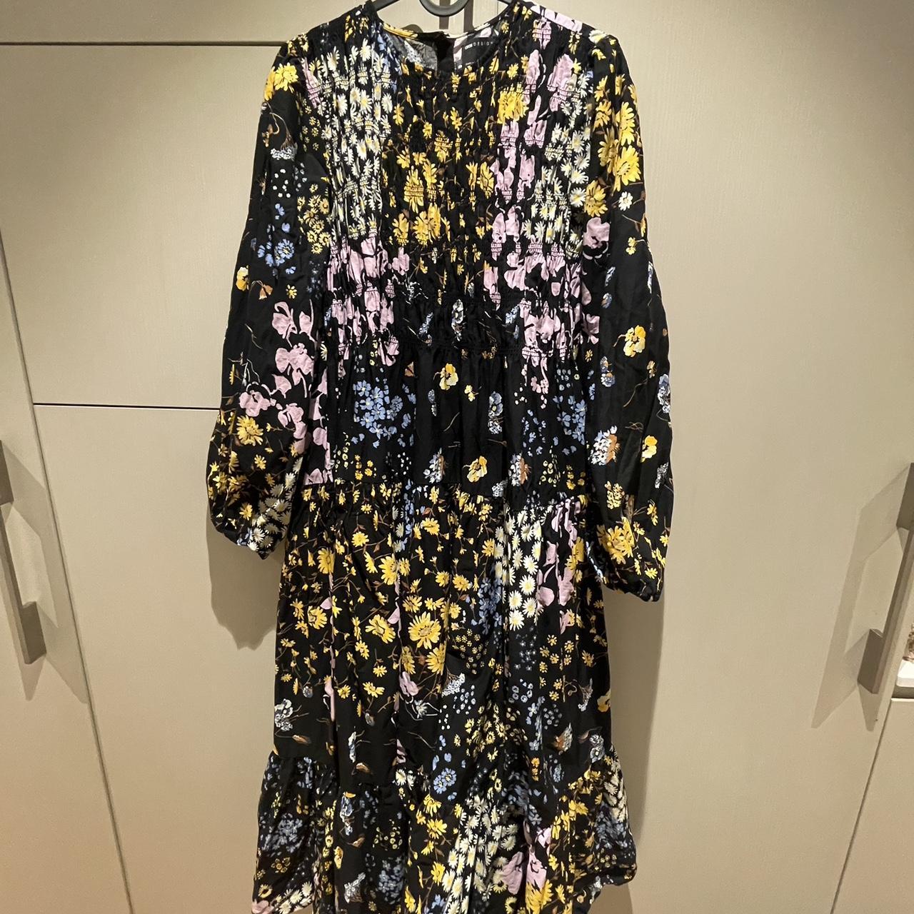 Long ASOS flowy floral cotton dress Size 8 but... - Depop