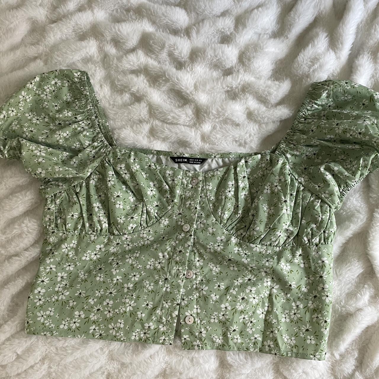 green spring top🪷 - Depop