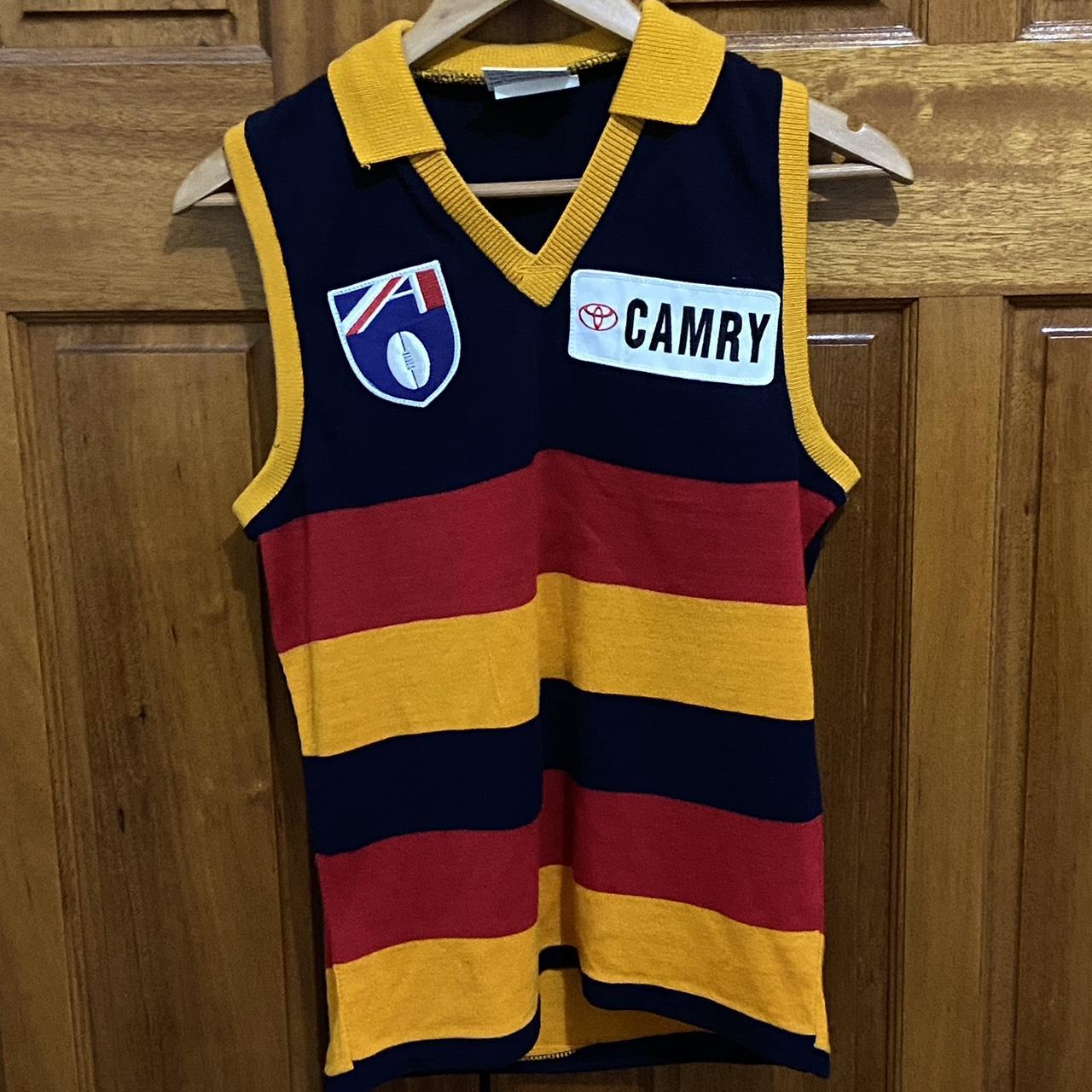 Retro early 90s Adelaide Crows footy jumper. Soft... - Depop