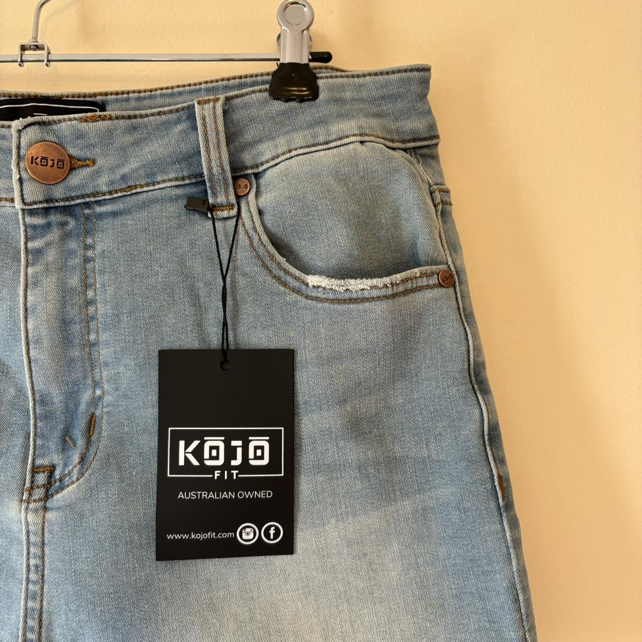KOJO FIT Impact Cut Off Jeans Shorts - Indigo Brand... | Depop