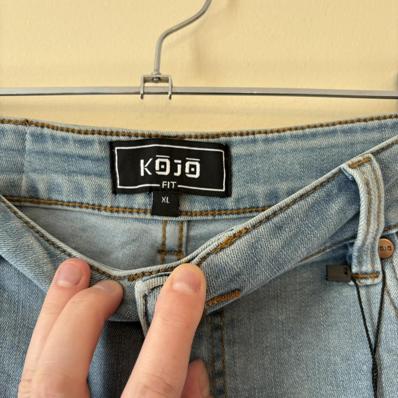 KOJO FIT Impact Cut Off Jeans Shorts - Indigo Brand... | Depop