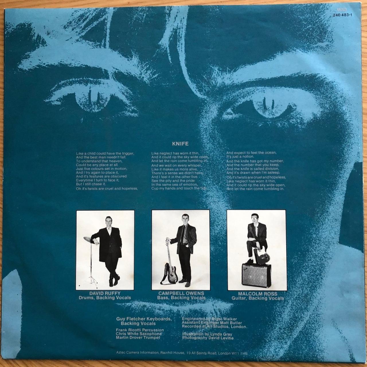 Aztec Camera ‎– Knife Vinyl LP Cat No WX8 240 483-1... - Depop