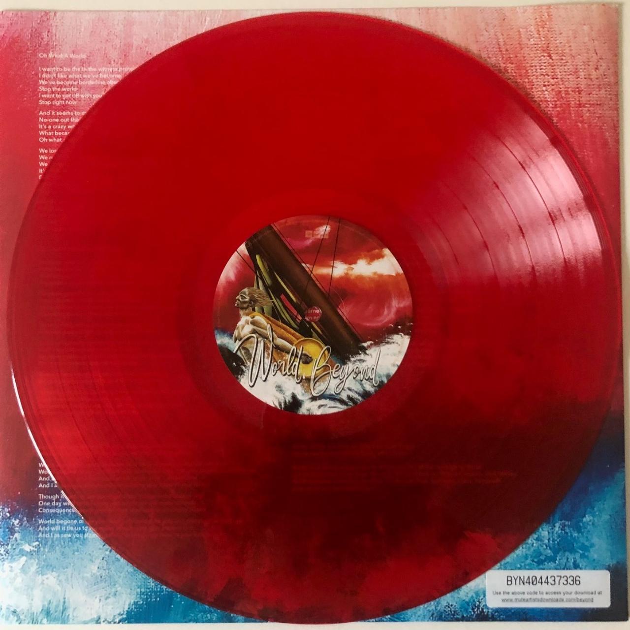 Erasure . World Beyond Vinyl LP Red Vinyl .... - Depop