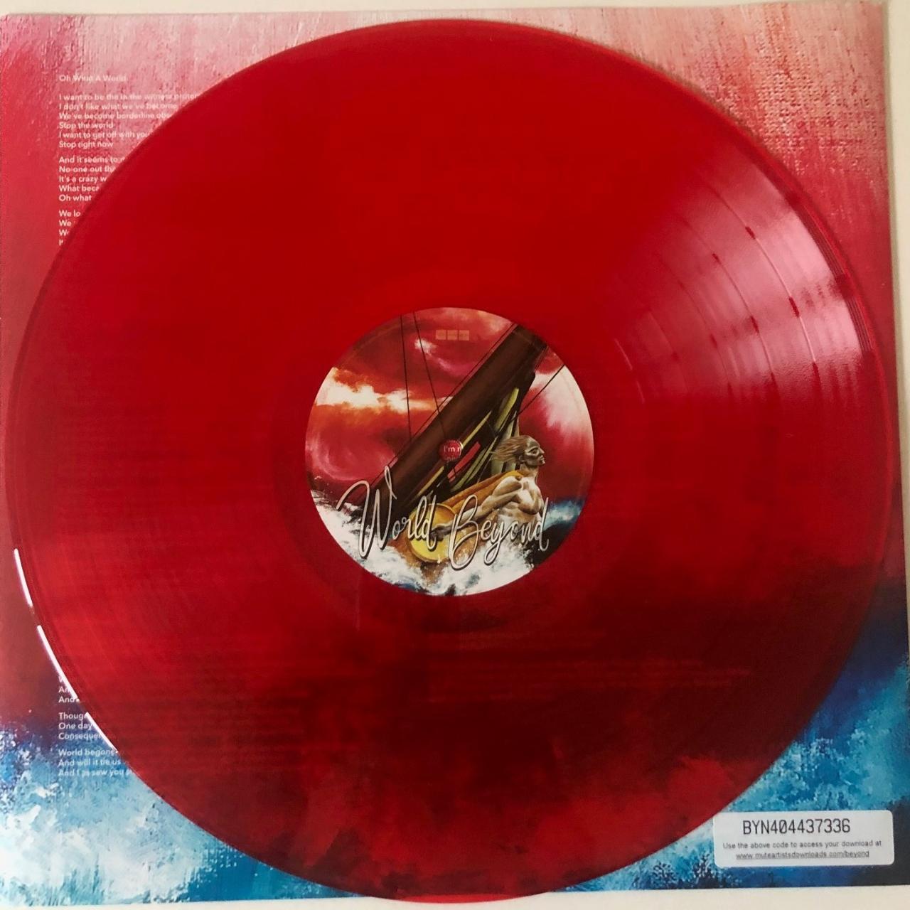 Erasure . World Beyond Vinyl LP Red Vinyl .... - Depop