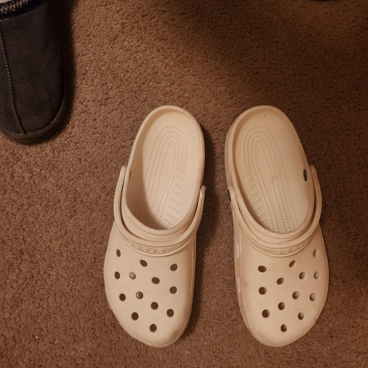 White crocs size 11 - Depop