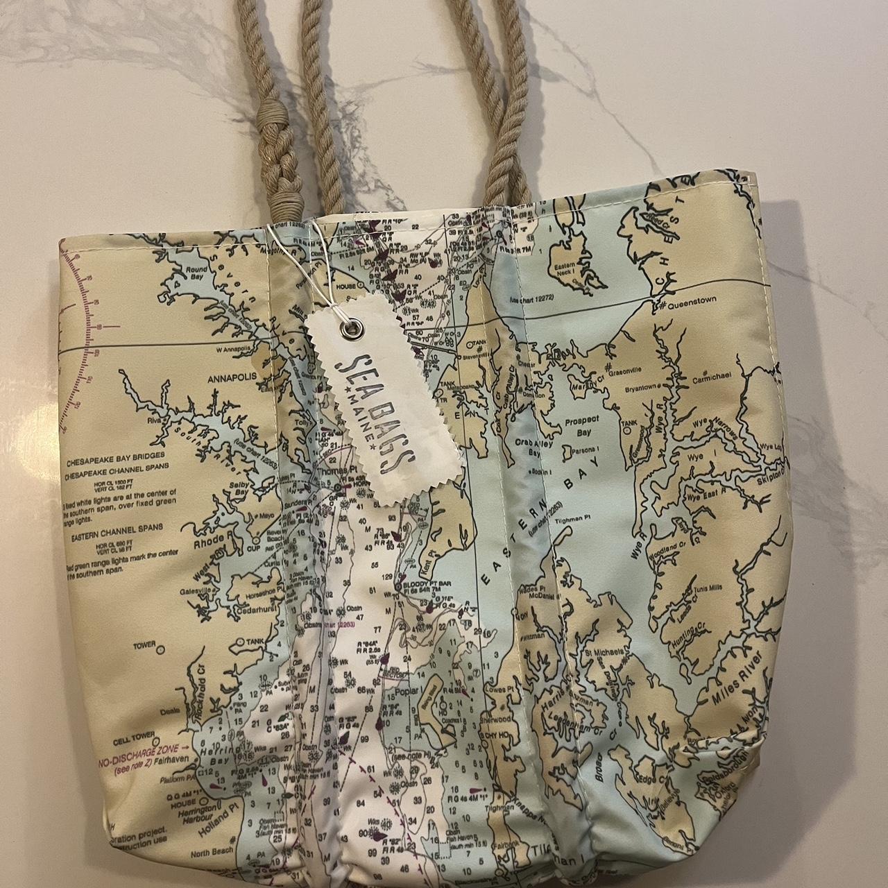 Sea Bags | Medium Tote Bag - Chesapeake Bay Chart... - Depop