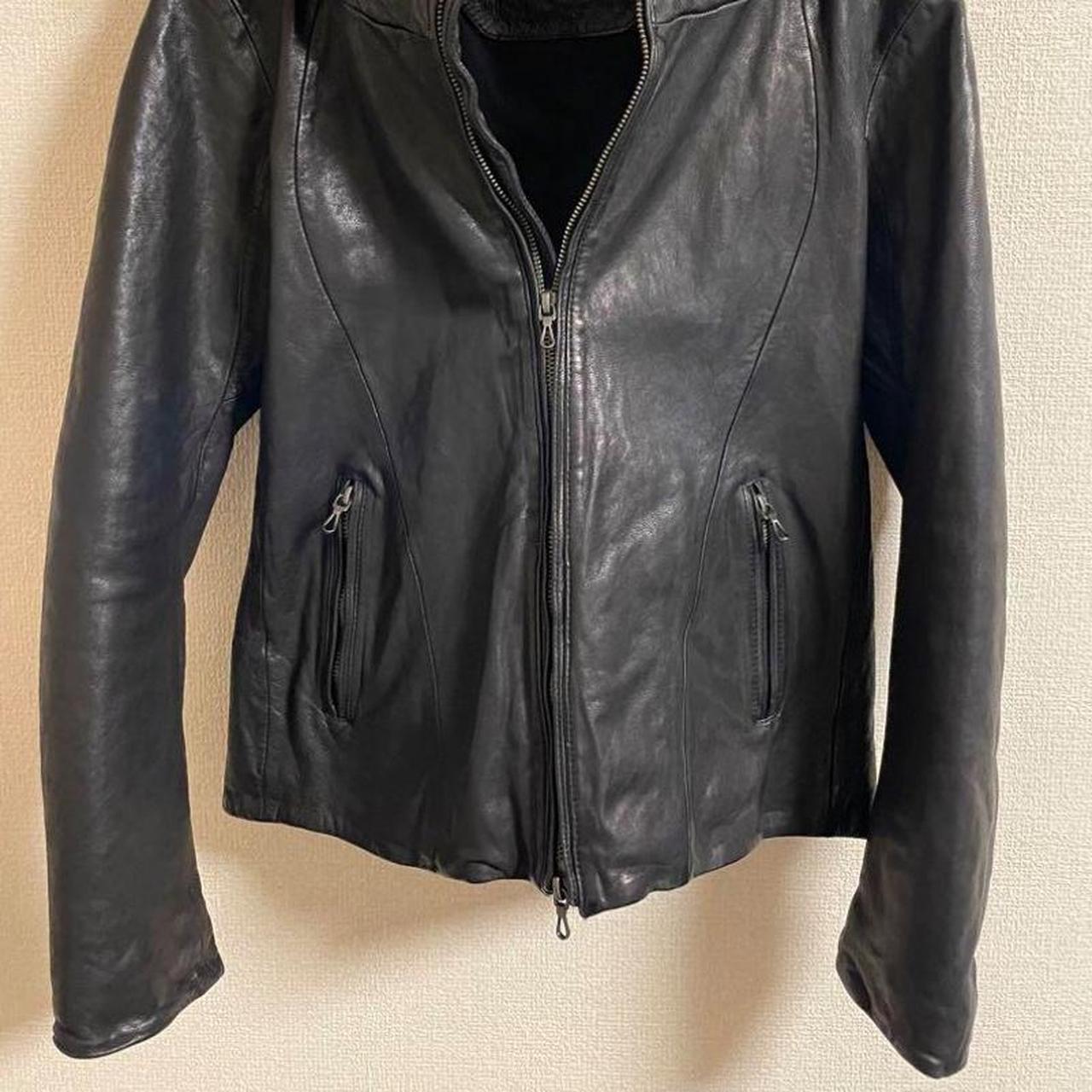 Rare 14th addiction x Goa bono goat leather jacket... - Depop