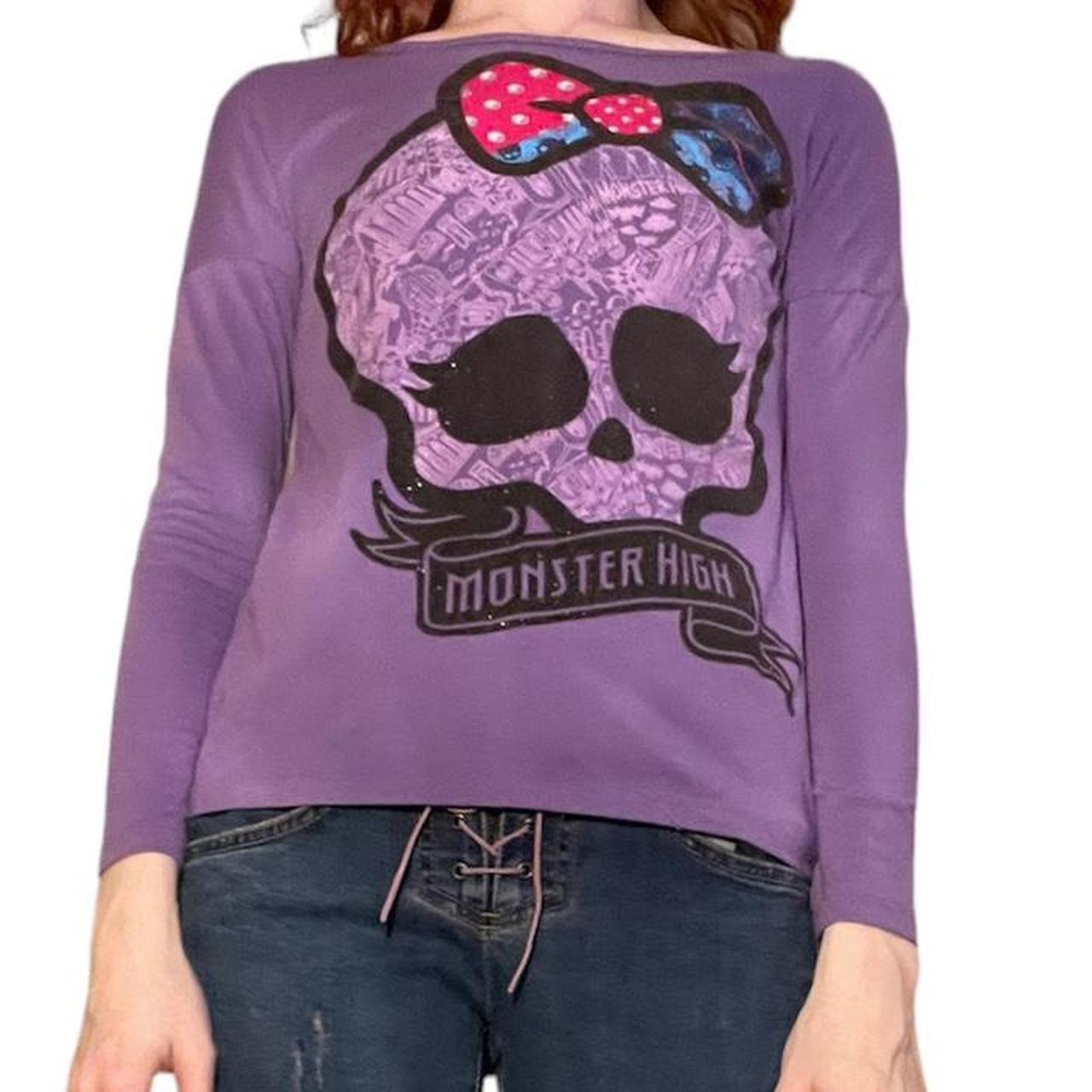 Y2K MONSTER HIGH TOP super cute Monster High top,... - Depop