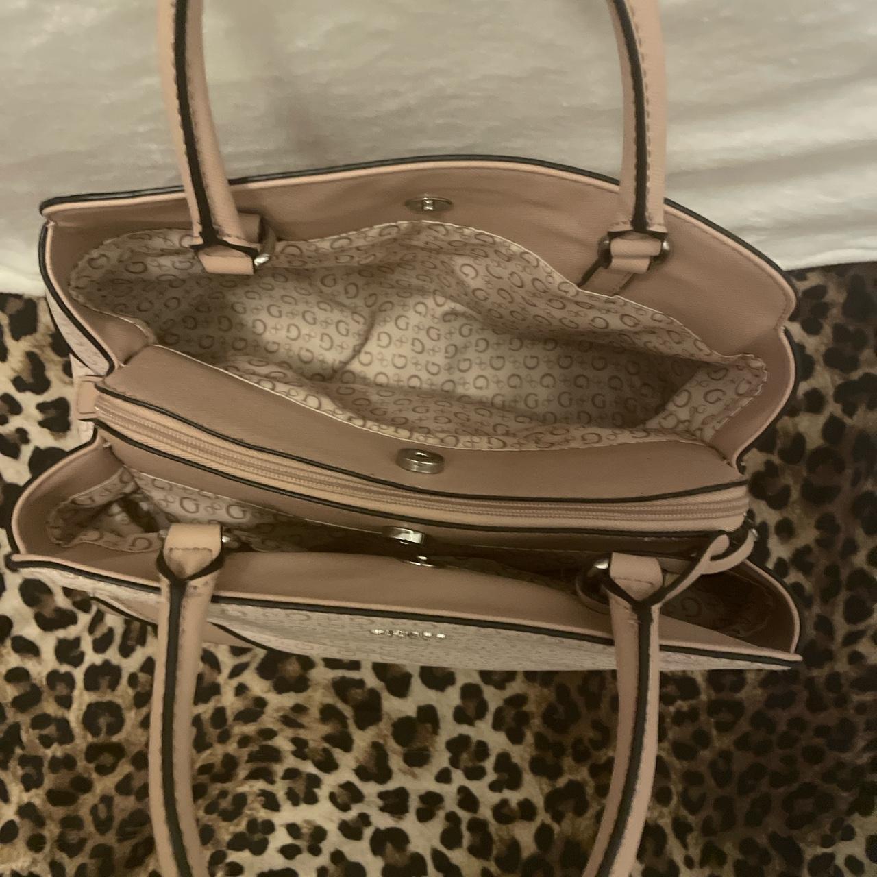really cute dusty pink guess purse!! has four... - Depop