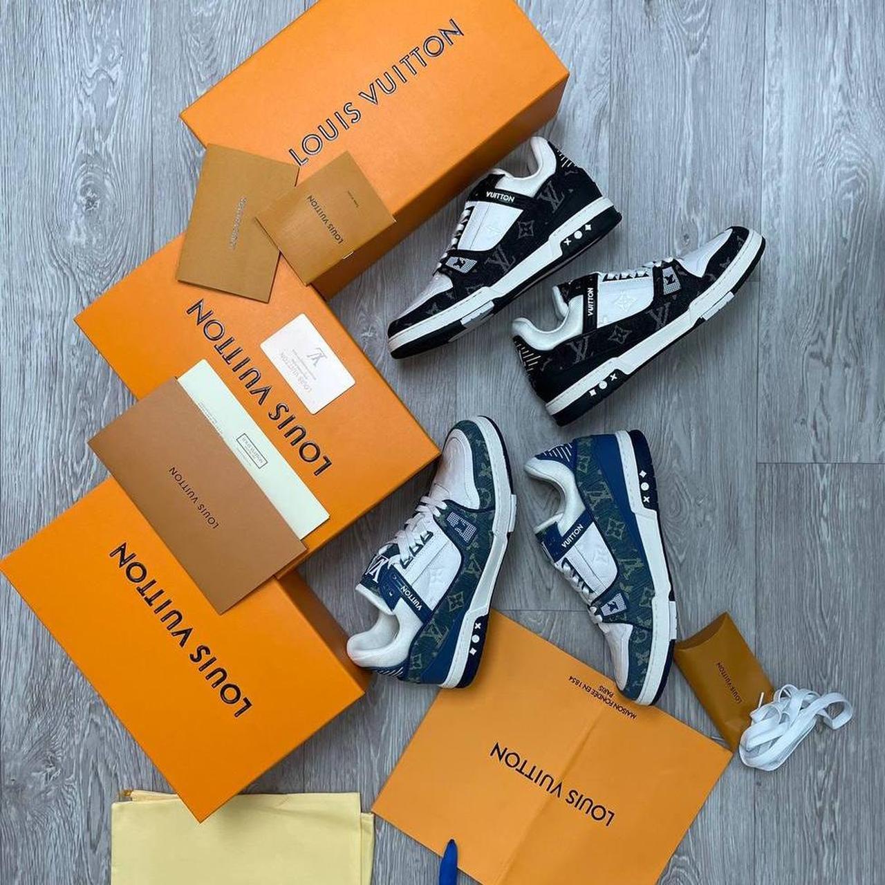 Lv trainers 6-11 Comes with all paper work,boxes... - Depop
