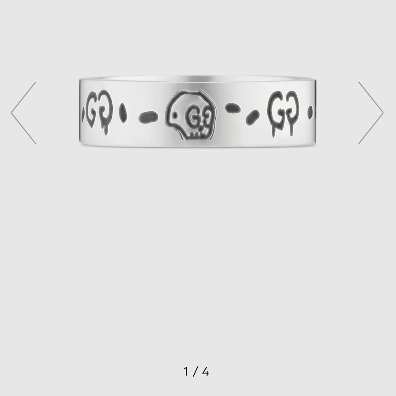 Gucci ghost ring. 925 sterling silver. Barely worn,... | Depop