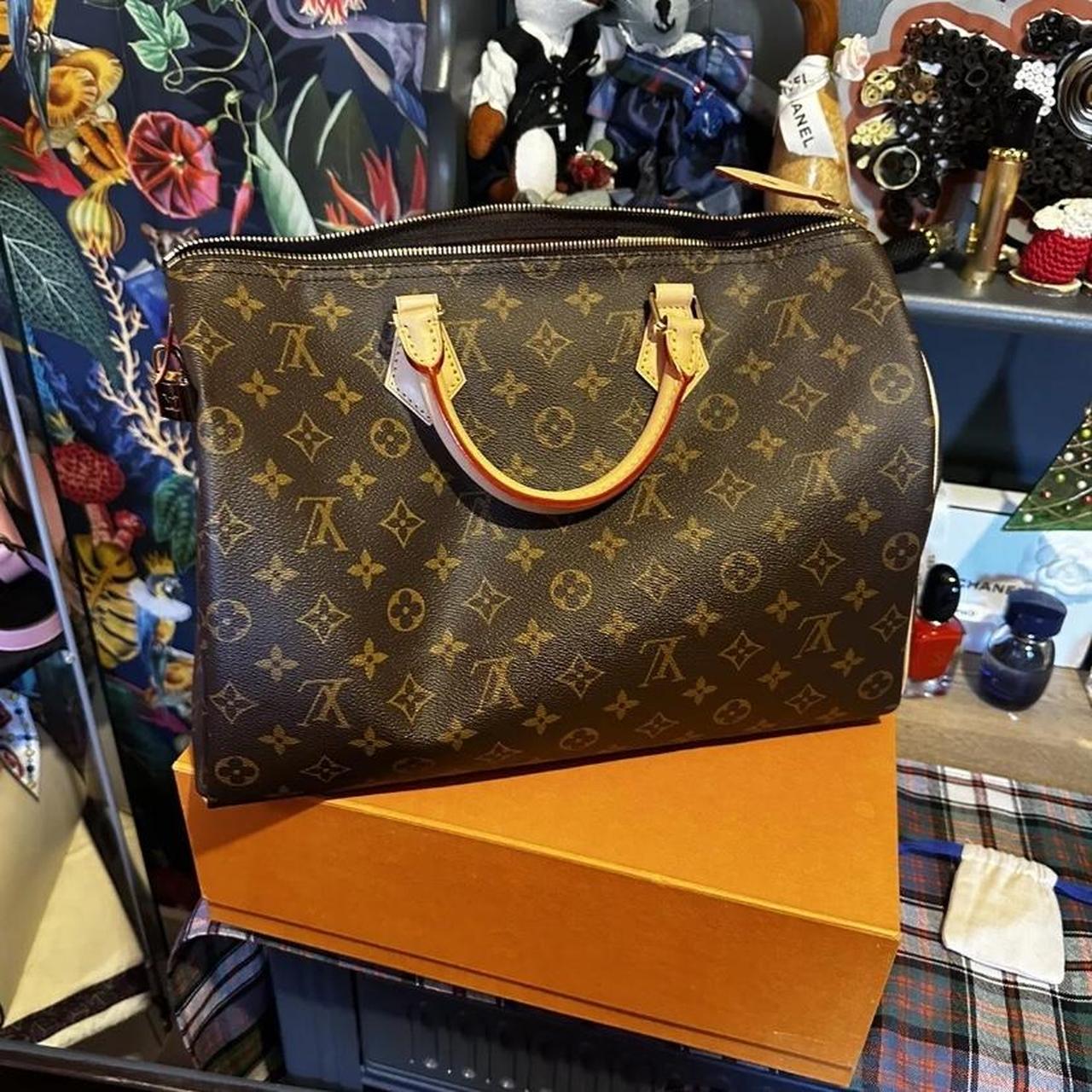 Louis Vuitton Speedy 35 Mono Receipt Box Dustbag... - Depop