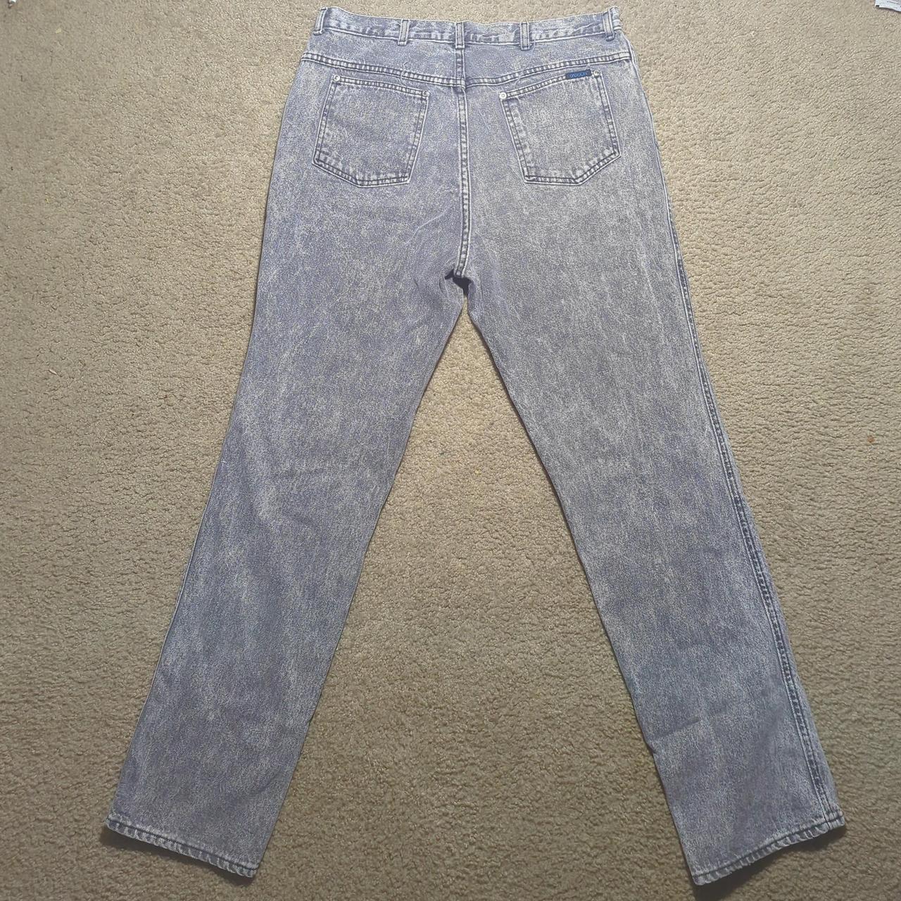 Faded grey Sasson jeans. Vintage style. Nicely faded... - Depop