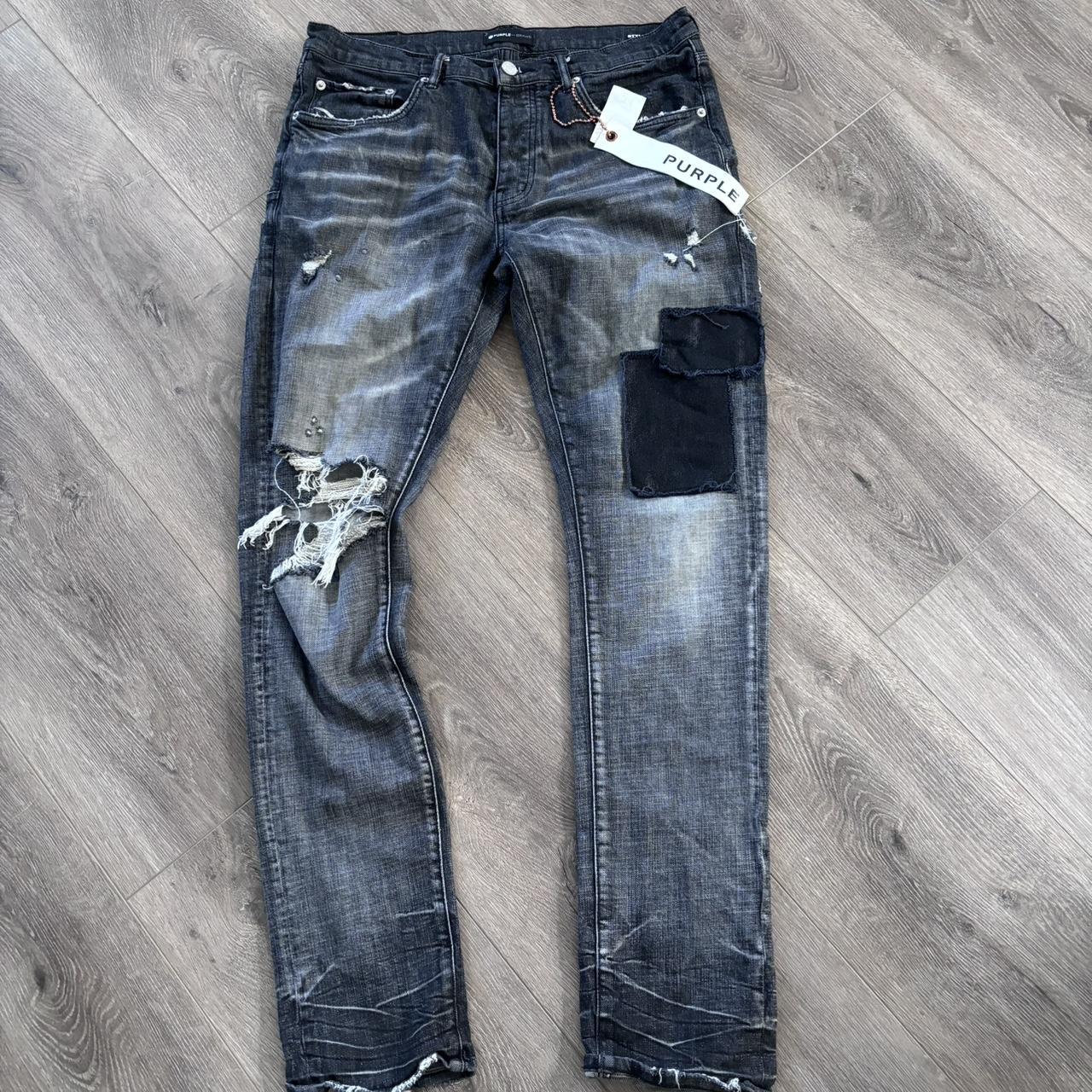 Purple jeans P001 Size34 Still got tags - Depop