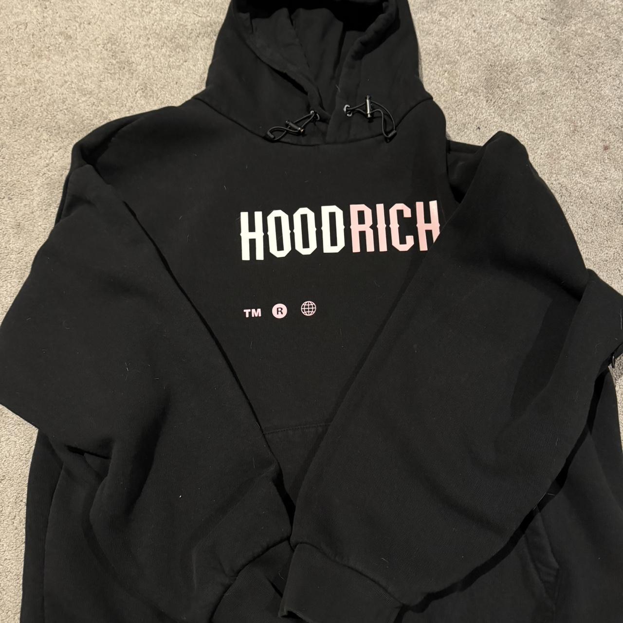 black hoodrich jumper minor defects, i would use... - Depop