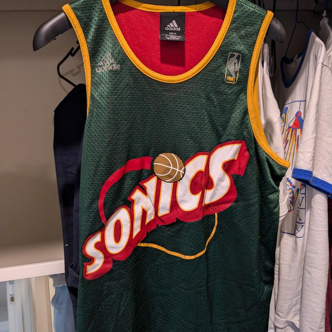 ADIDAS SEATTLE SUPERSONICS JERSEY - MEDIUM - $20... - Depop