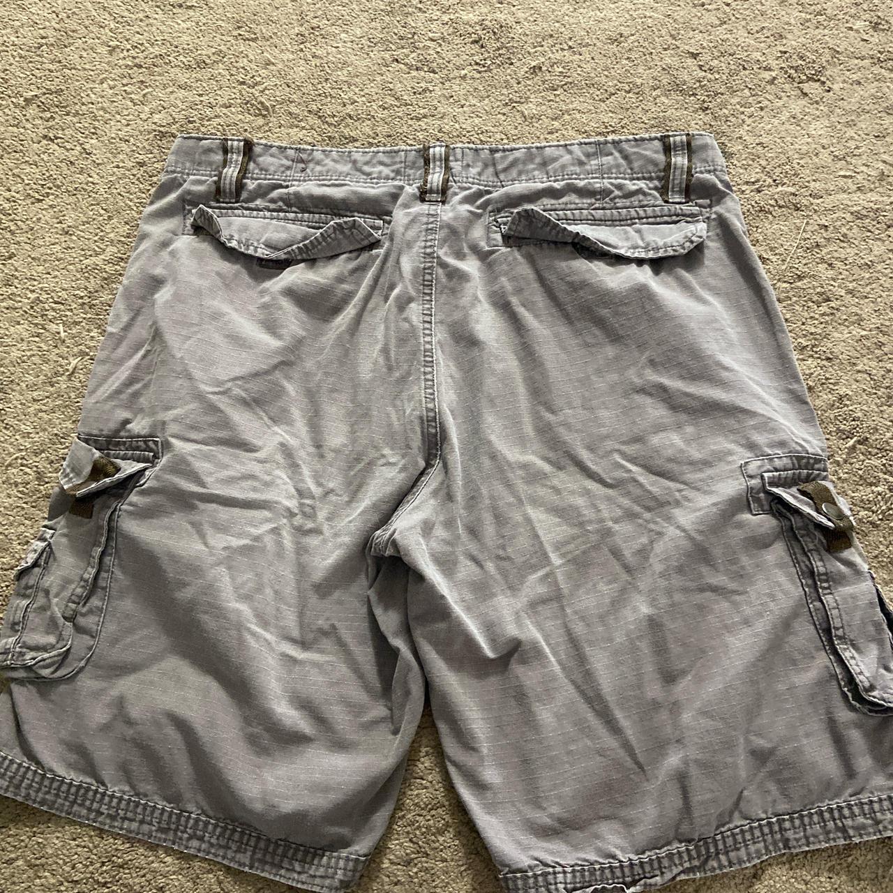 skater streetwear light grey cargo jorts! In brand... - Depop