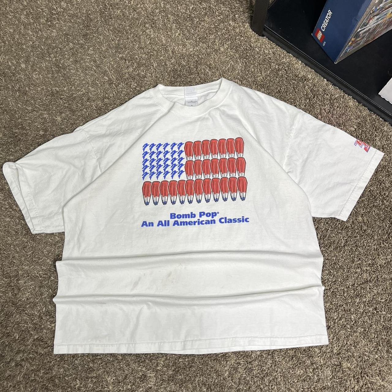 ‼️ vintage white Bomb Pop shirt‼️ #vintage #90s #cute... - Depop